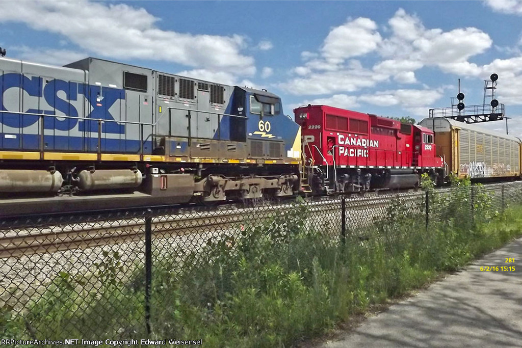 Aardvark 2220 trails on 281